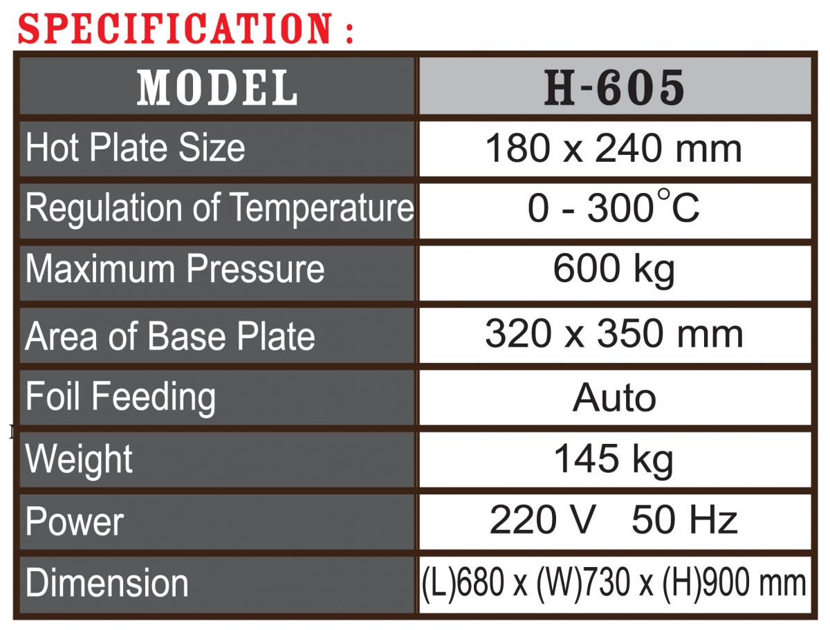 09 Hot Stamping Machine – CF Card Machine Trading Sdn Bhd
